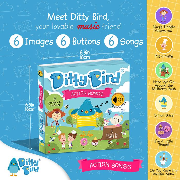 Ditty Bird Action Songs - Rechargeable – Hallie & Finn