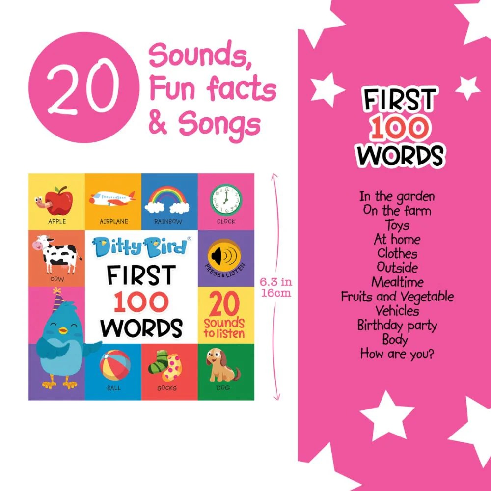 Ditty Bird First 100 Words - Rechargeable – Hallie & Finn